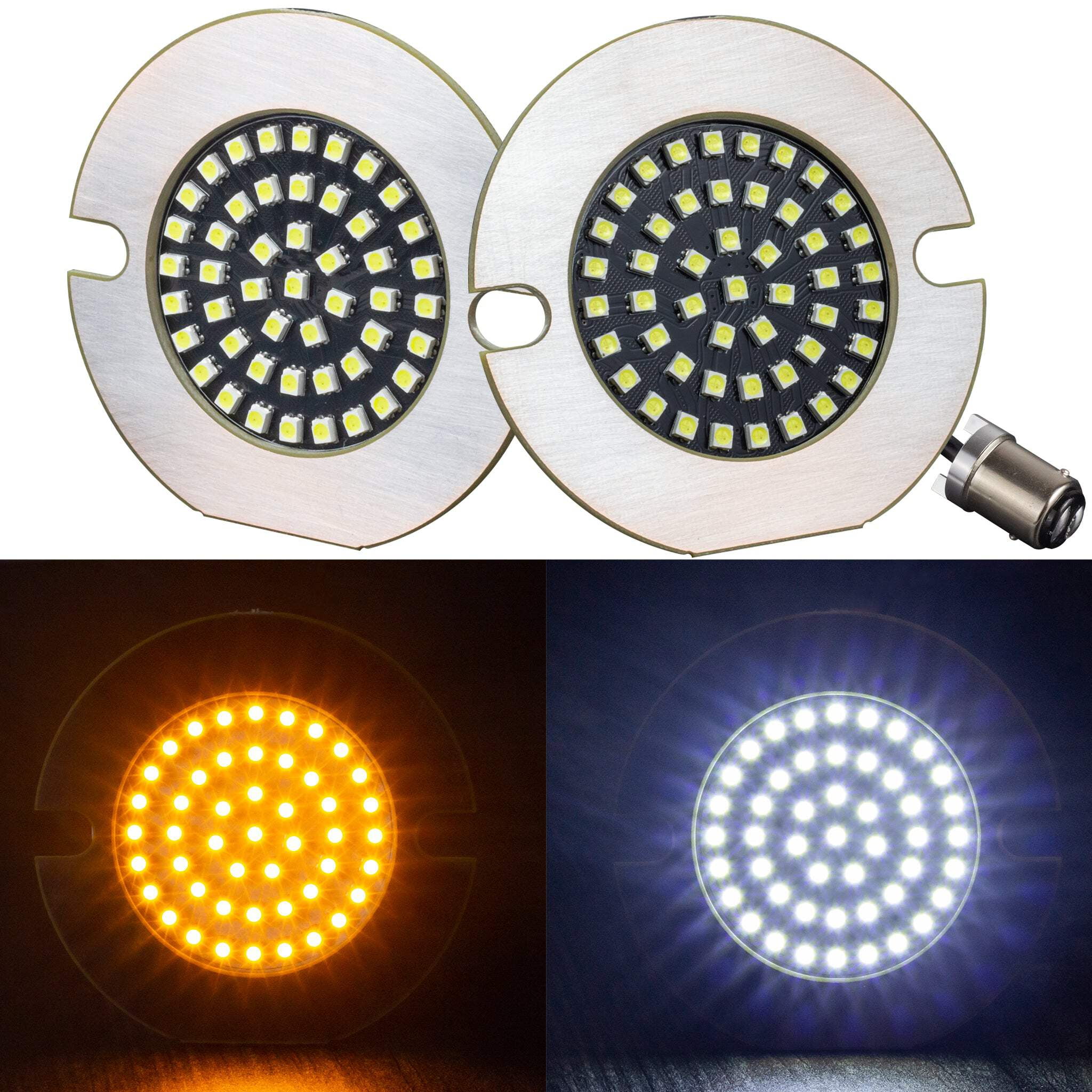 Eagle Lights Midnight Edition 3 1/4" LED Front Turn Signals with ...
