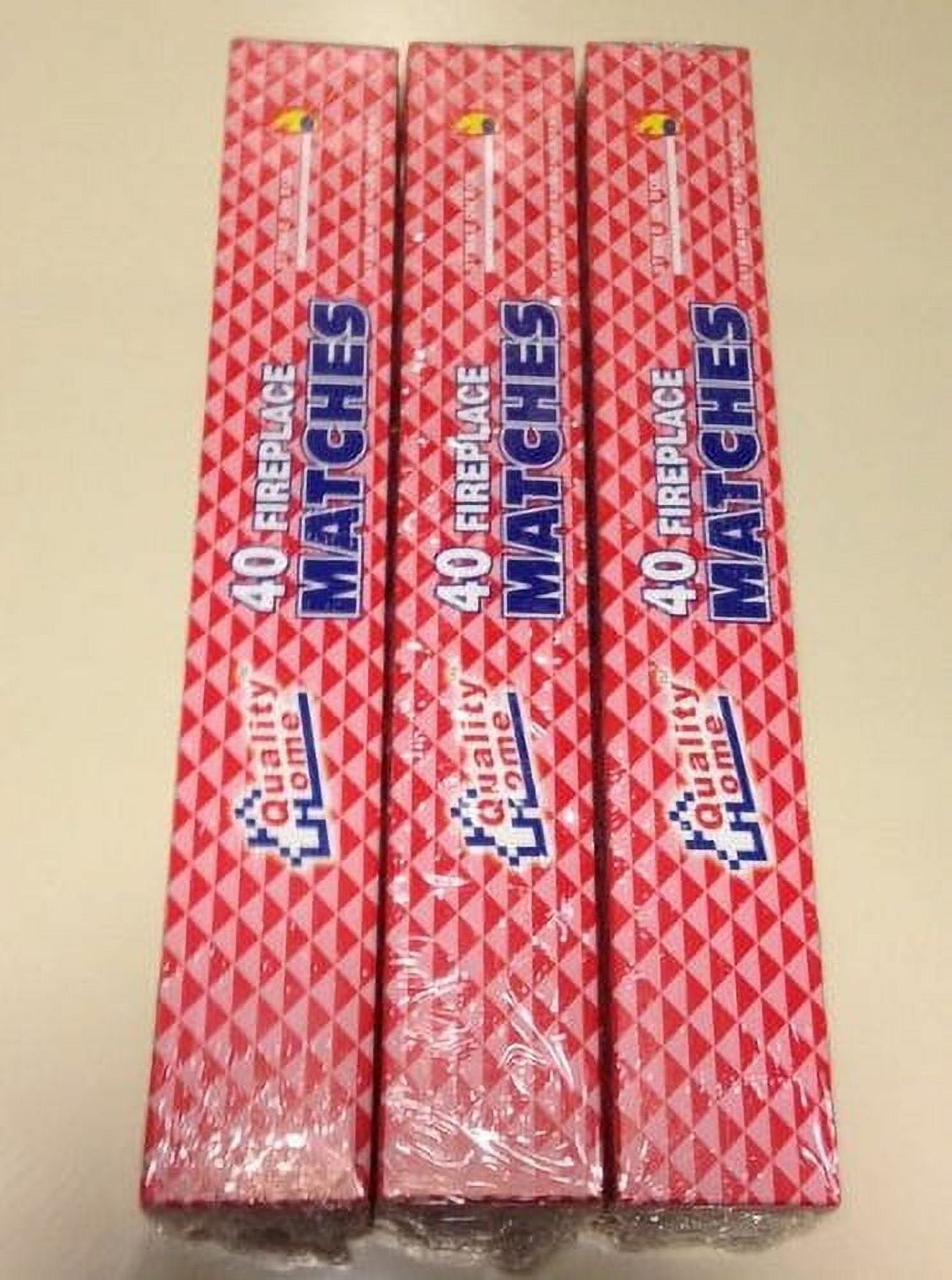 "3-Pack 11"" Long Wooden Matches for Fireplace, Grill, BBQ, Candle ...