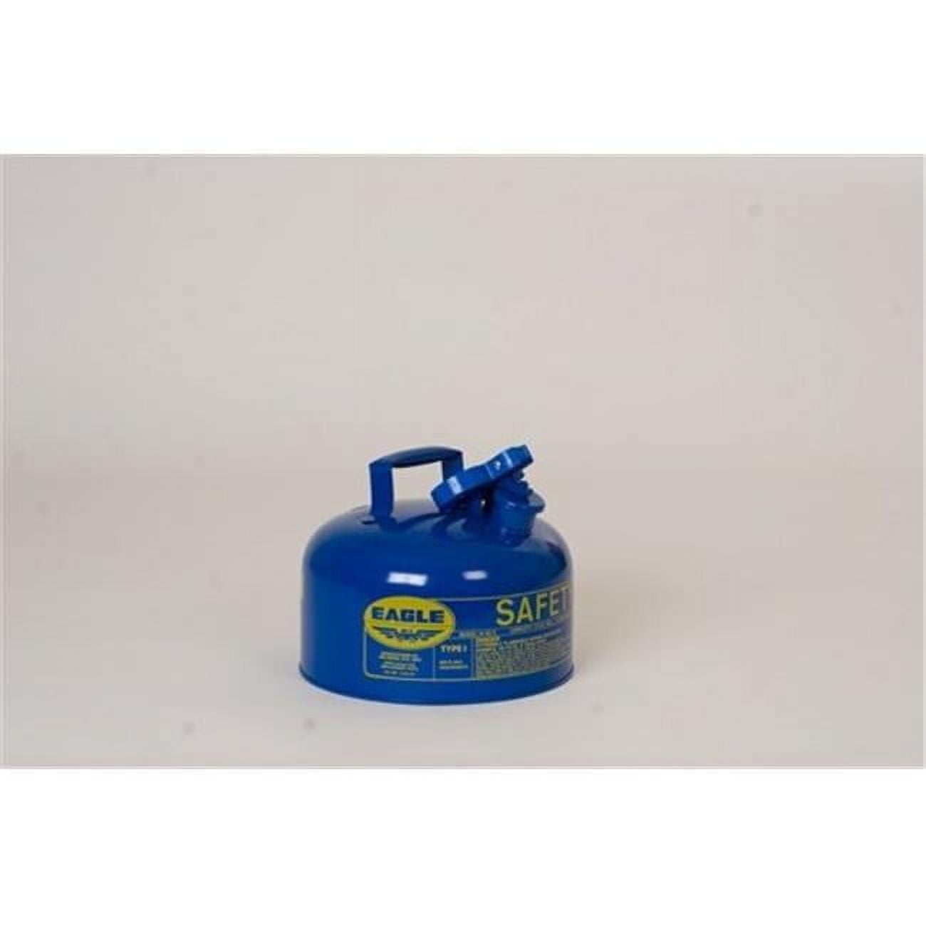 Eagle 2 Gal Galvanized Steel Type I Safety Can 9-1/2" High x 11-1/4 ...