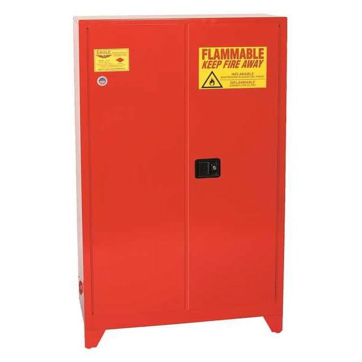 Eagle Mfg Flammable Liquid Safety Cabinet,Red PI47XLEGS - Walmart.com