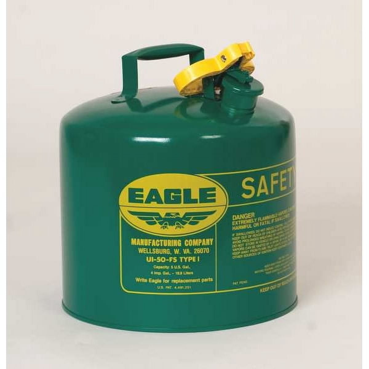 Eagle Mfg Type I Safety Can, Steel, Green UI20SG - Walmart.com