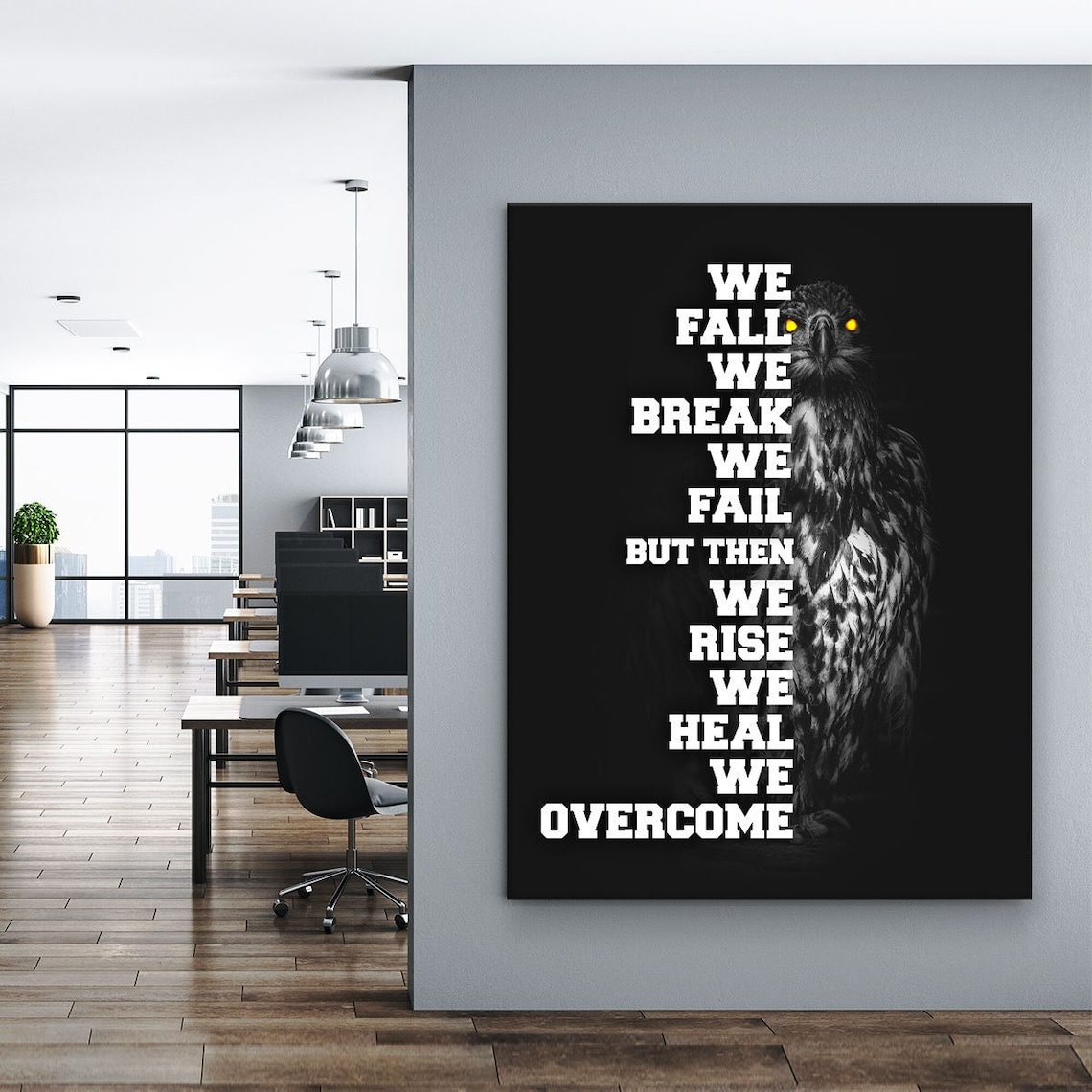 Eagle Motivation, American Eagle Motivational Wall Art Office Decor ...