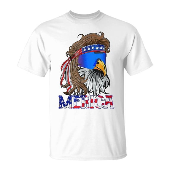 Eagle Mullet 4Th Of July Usa American Flag Merica Patriotic Unisex ...