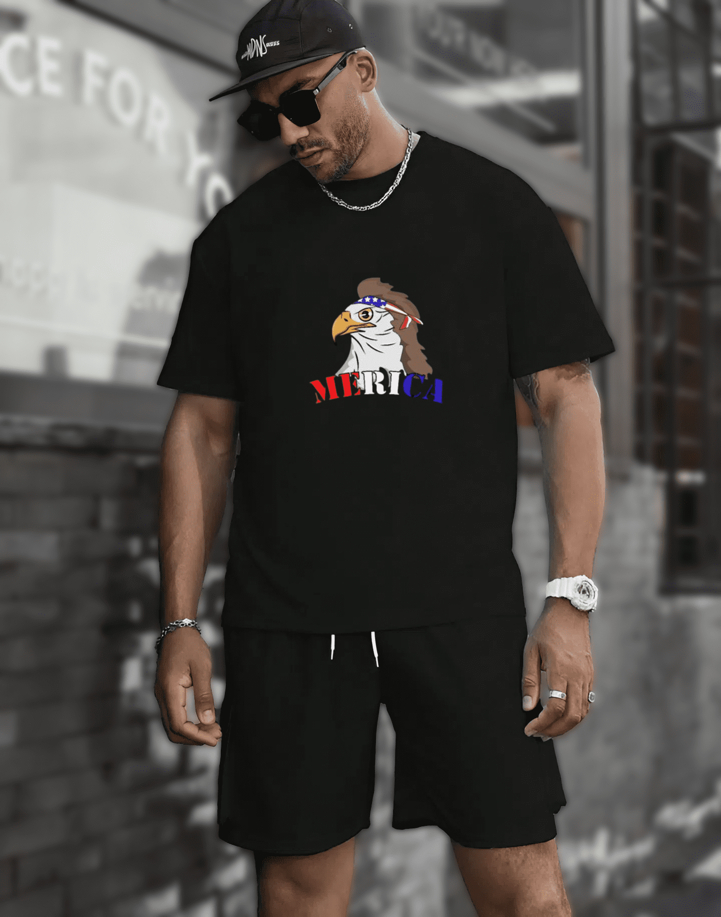 Eagle Mullet Merica - american flag, A Funny Patriotic USA Pride Look Unisex T-Shirt, up to size ...