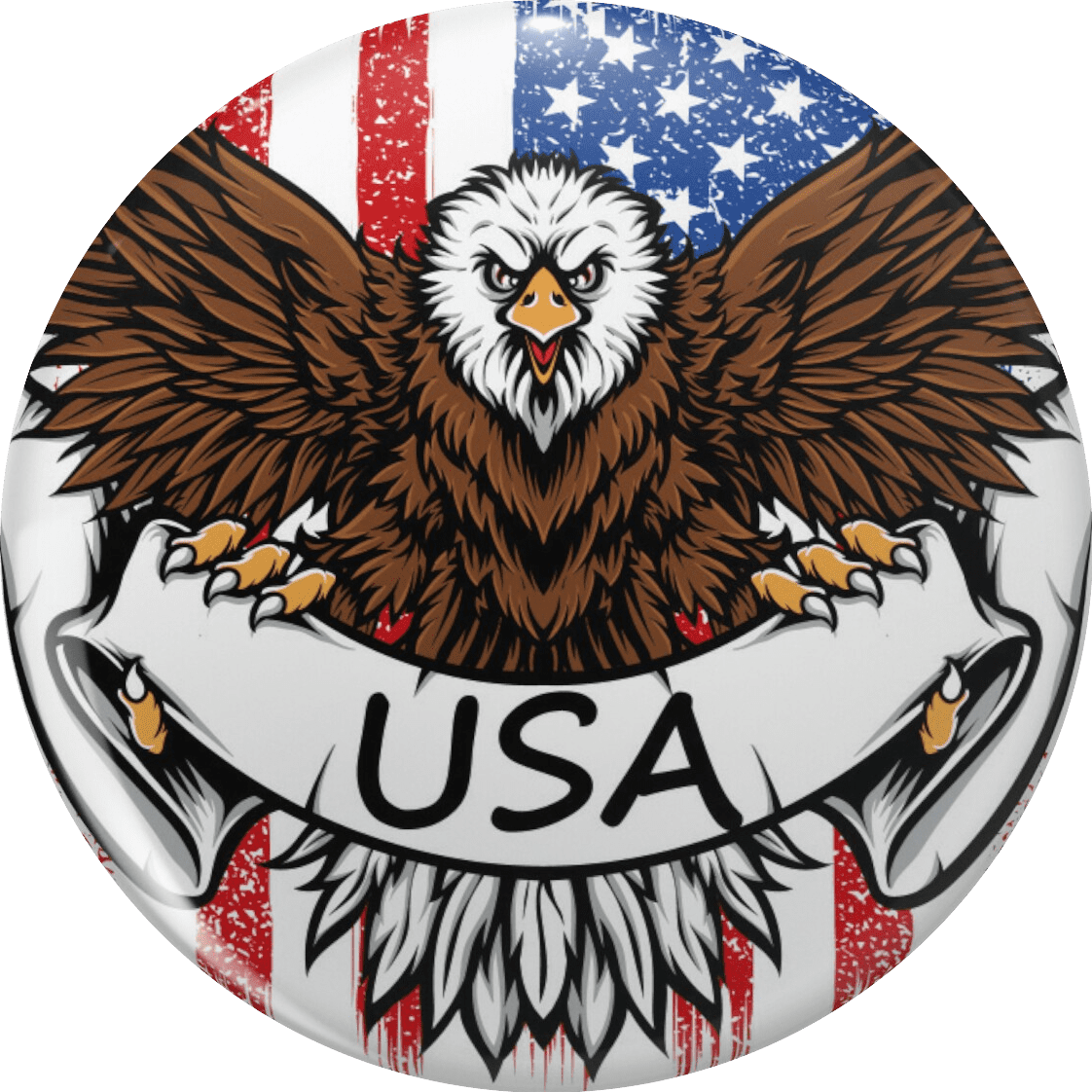 Eagle Mullet Pin Lapel Pin Brooch Steel Pins Badge 0.75" - Walmart.com