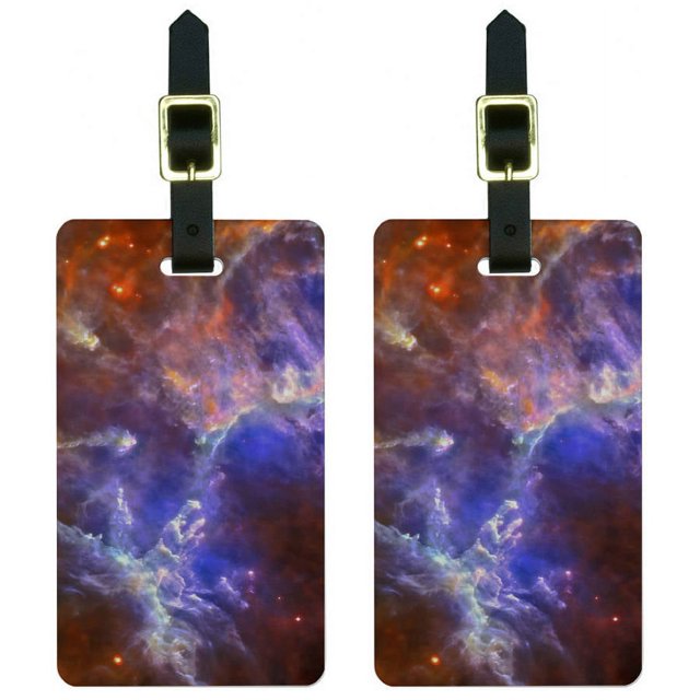 Eagle Nebula Galaxy Universe Luggage Tags Suitcase Carry-On ID, Set of ...