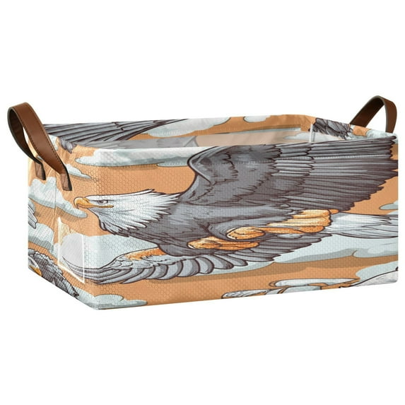 Eagle Open Home Storage Bins Foldable Metal Frame Shelf Baskets 16.9x11 ...