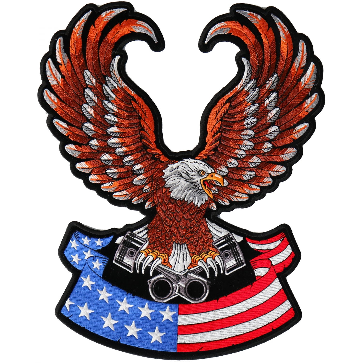 Eagle Patch, Large Back Patches for Jackets and Vests - Walmart.com