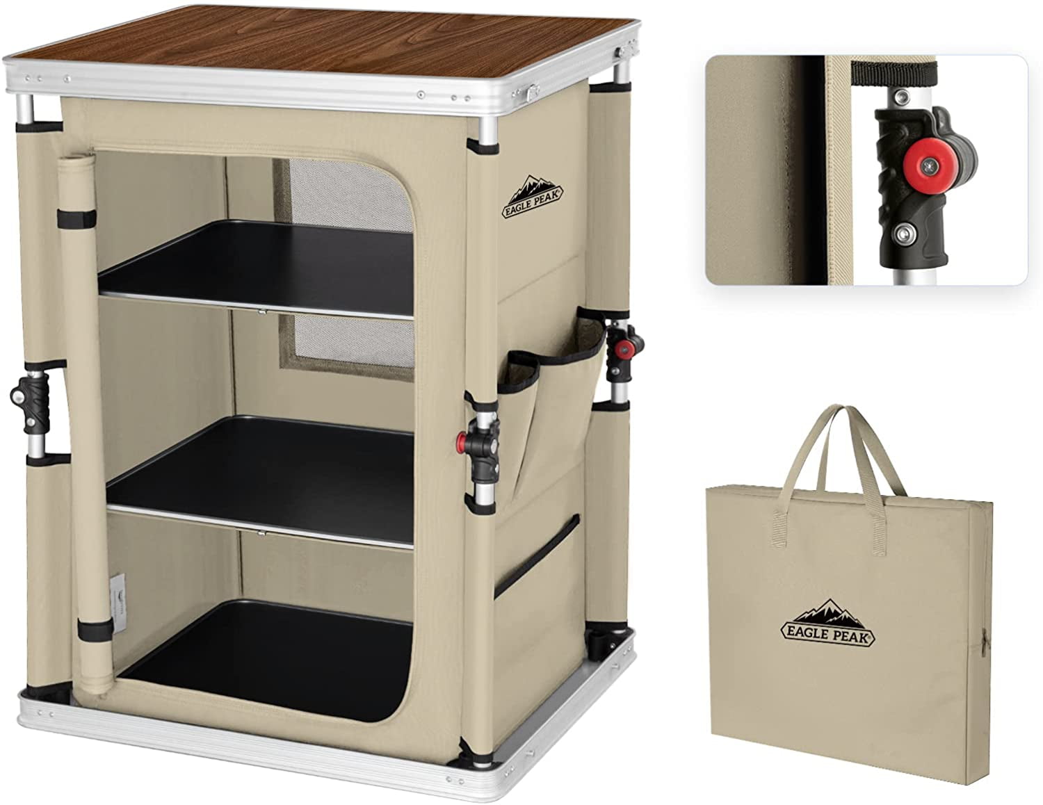 Eagle Peak Outdoor Camping Table,Easy Set Up Portable Lightweight ...