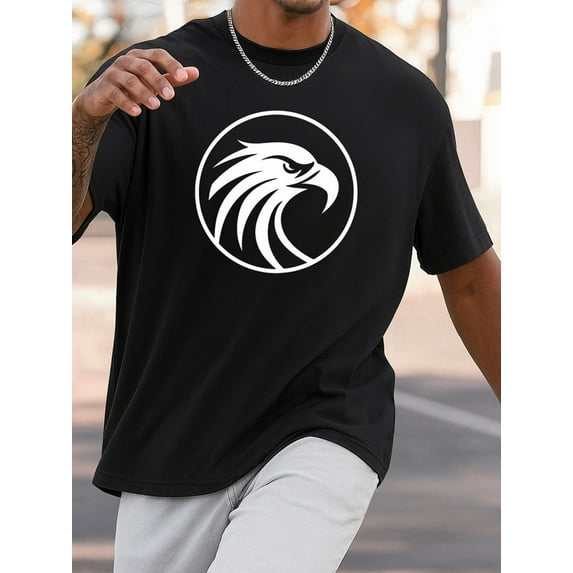 Eagle Pride Tee men's Exercise 180G 100% Cotton black Running ...