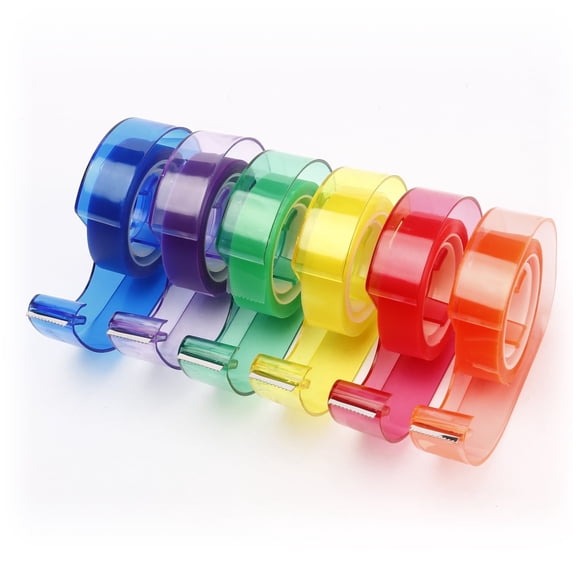 Eagle, Rainbow Tape Dispenser, 1/2‚Äù Semi-Transparent Tape, 6-Pack ...