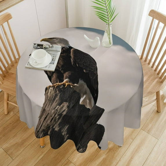 Eagle Round Polyester Tablelcoth Circular Table Cover,Multi-purpose ...