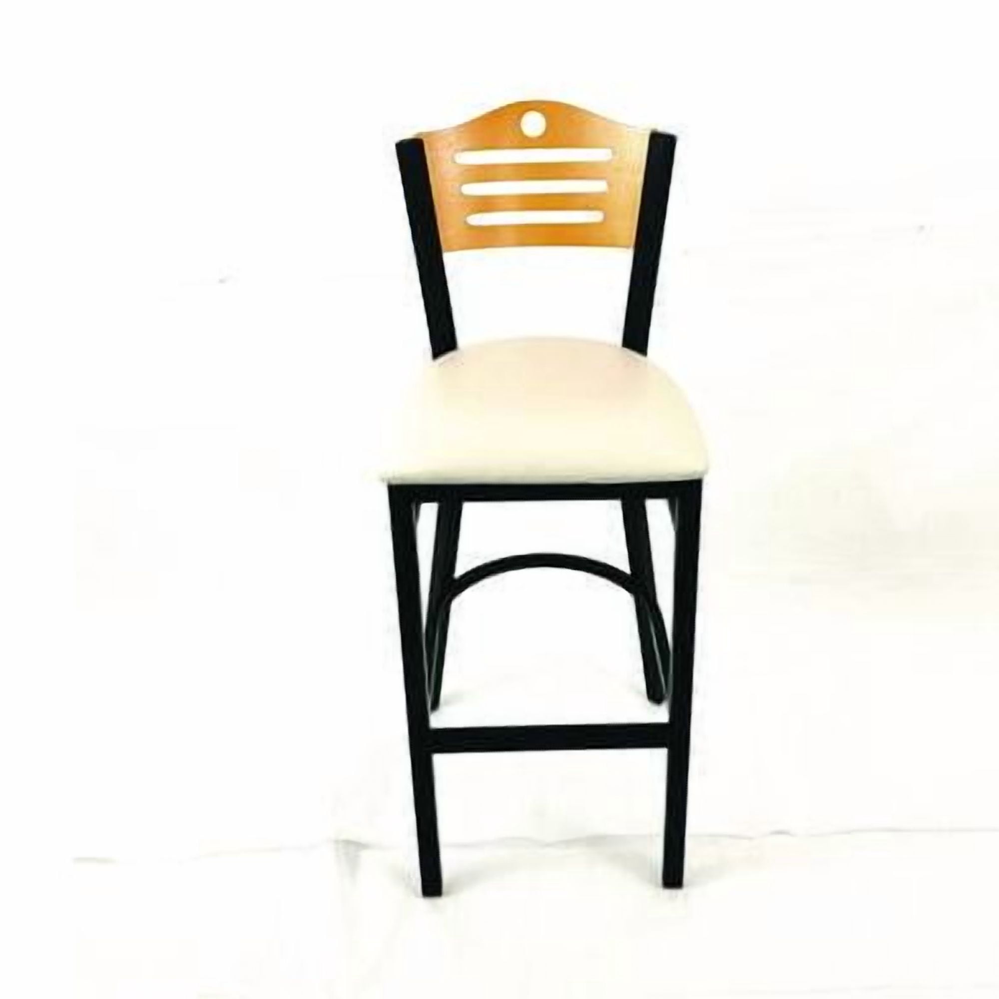 Eagle Series Barstool, Supports Up to 300 lb, 28.5" Seat Height, Cream ...