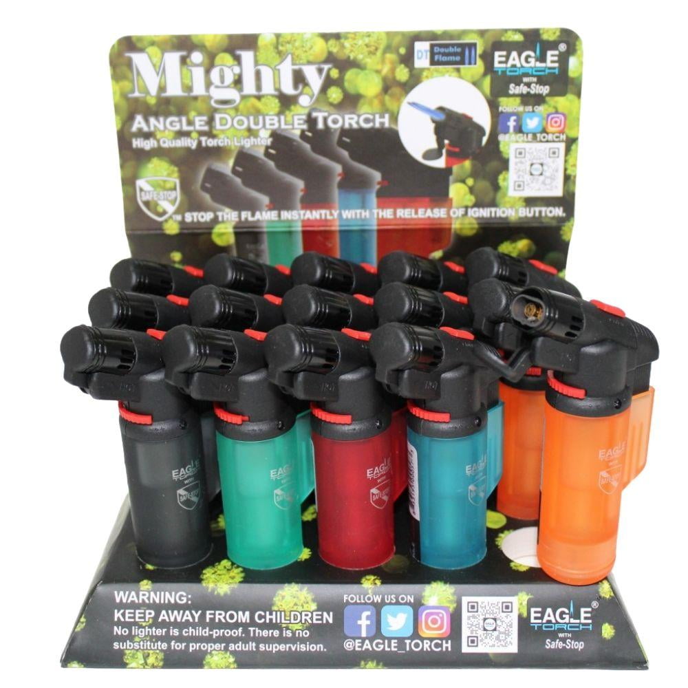 Eagle Side Angle Torch Medium Size Windproof Refillable Lighter 15 Pack ...