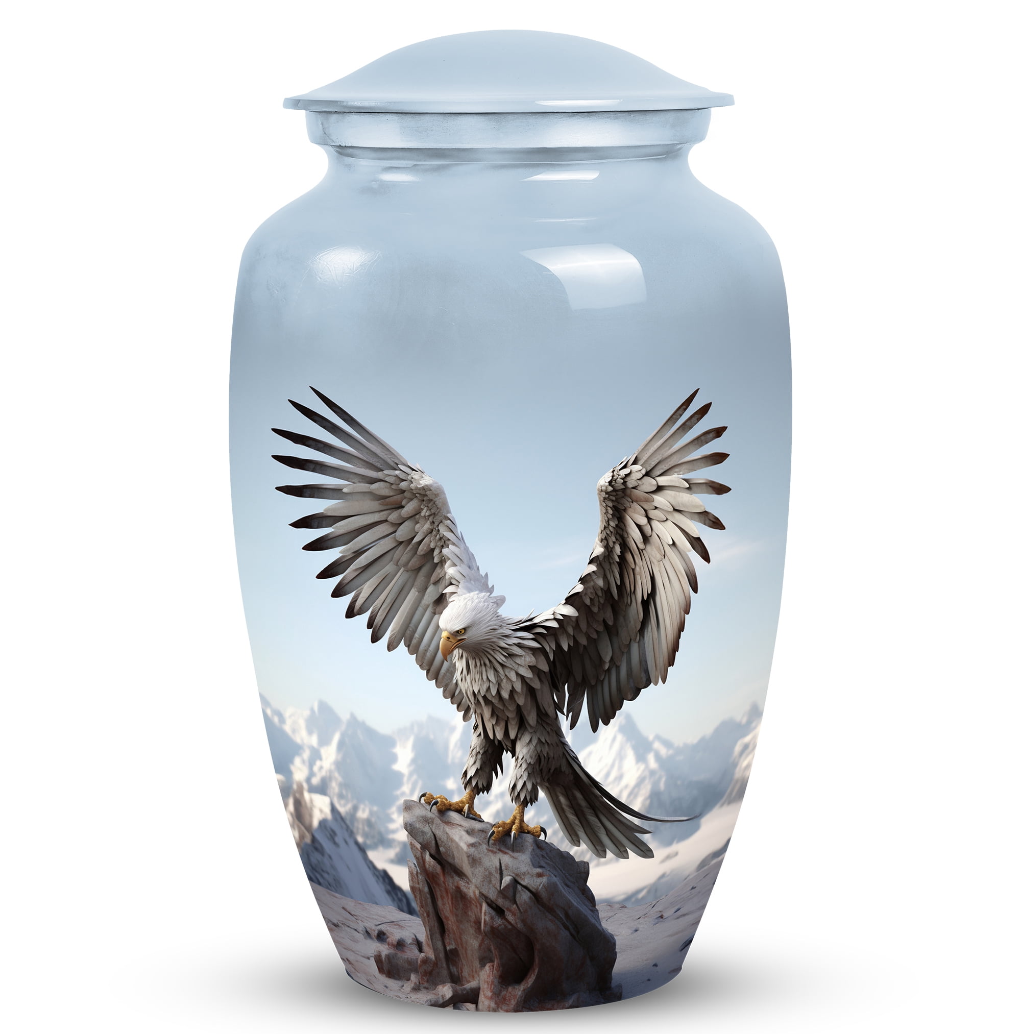 Eagle With Snow Cremation Urns For Adult Ashes, Burial Urns For Dad ...
