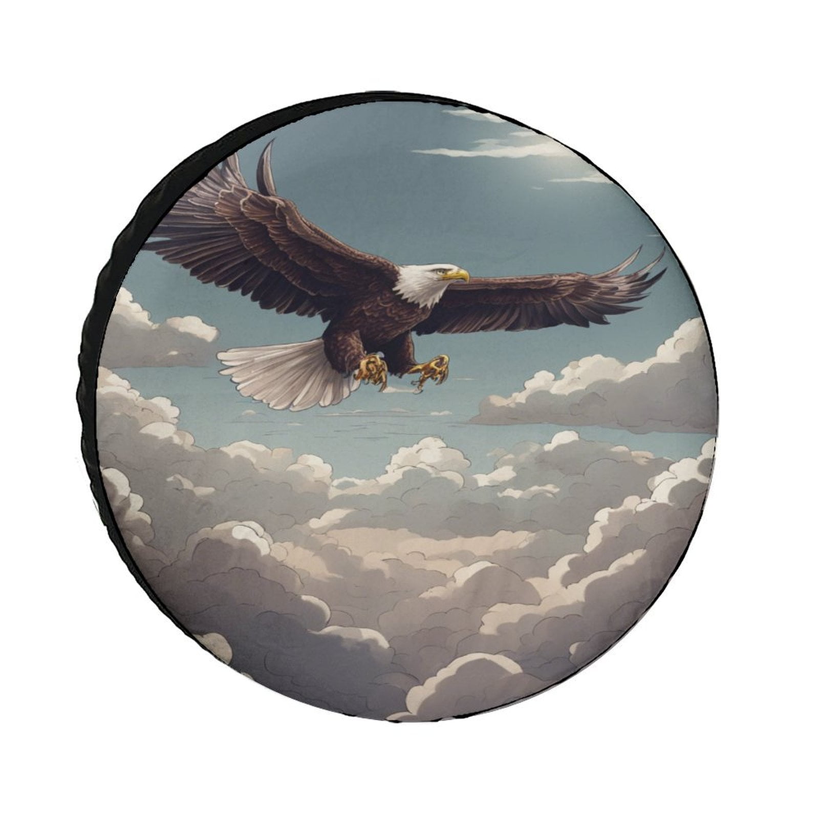 Eagle Spare Tire Cover Dust-Proof Wheel Tire Cover Fit Trailer SUV And ...