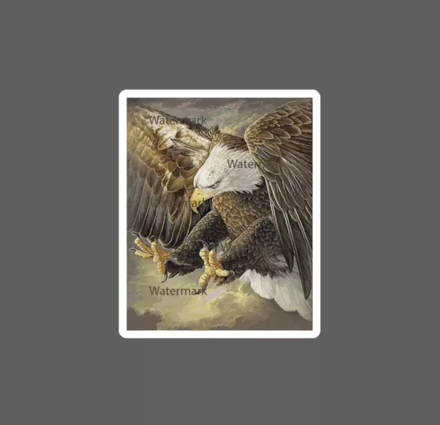 Eagle Sticker Swoop Wild Waterproof Sticker Phone Decal Water Bottle ...