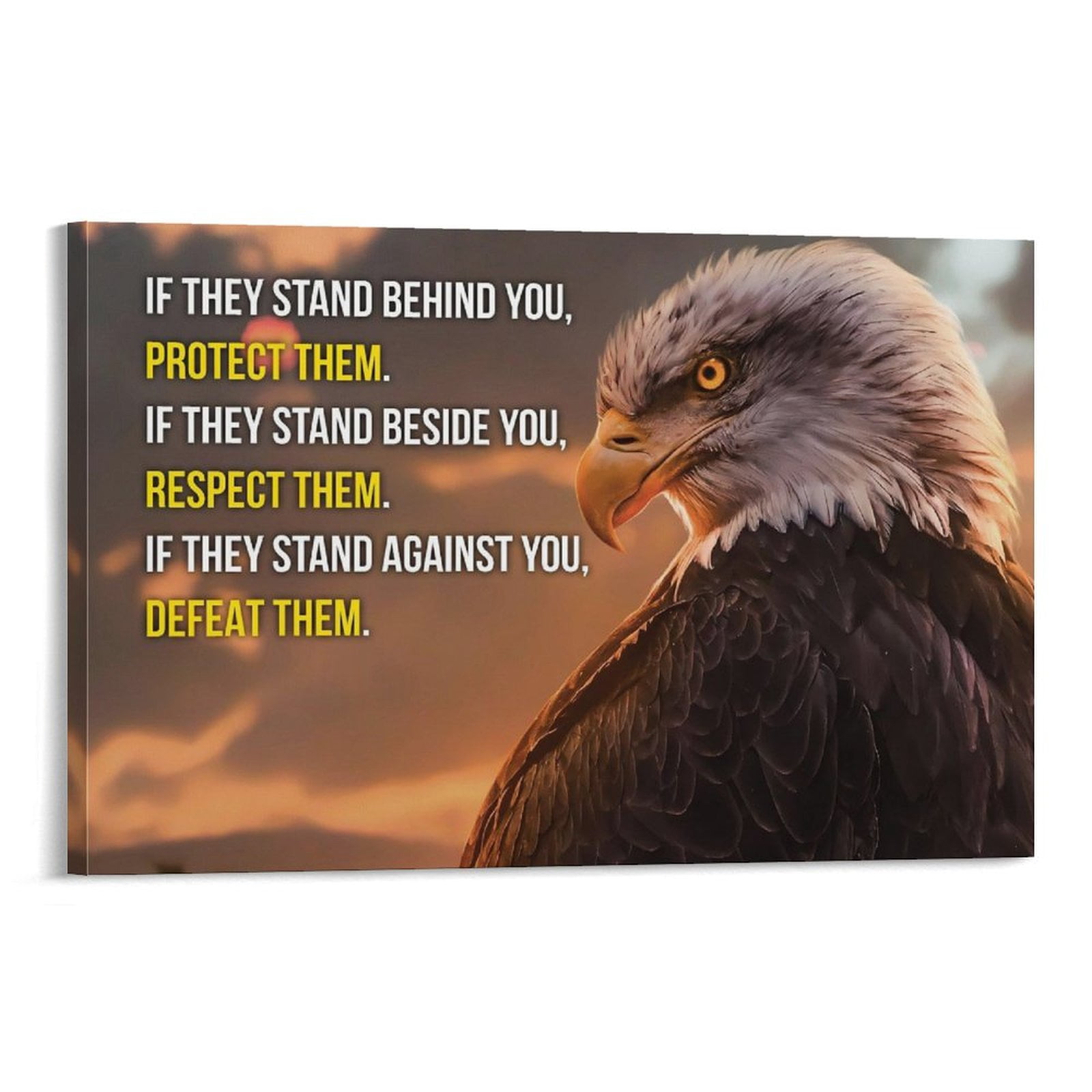 Eagle Theme Motivational Inspirational Positive Quote If They Stand ...