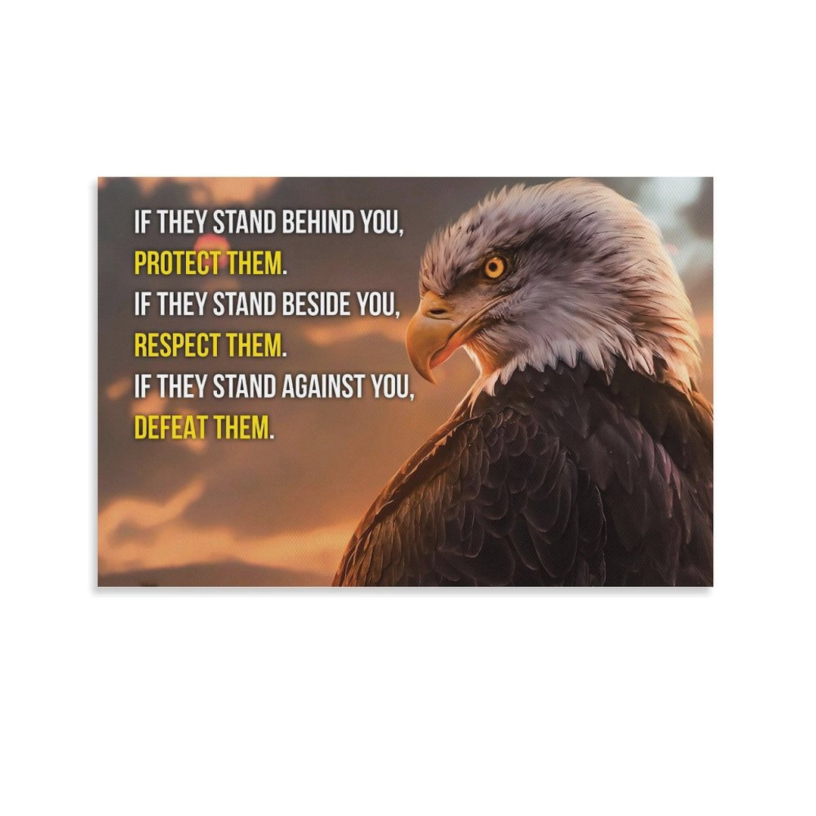 Eagle Theme Motivational Inspirational Positive Quote If They Stand ...