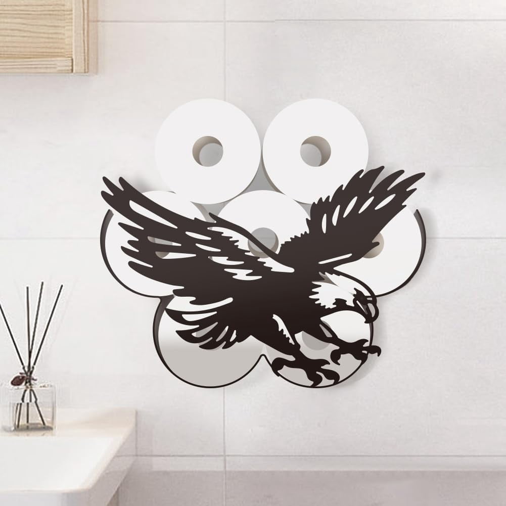Eagle Toilet Paper Holder Metal Eagle Animal Wall Mounted Toilet Paper ...