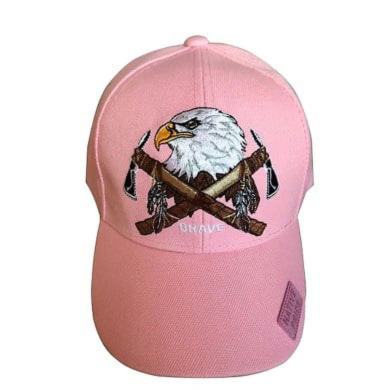 Eagle & Tomahawk Native Pride Embroidered Baseball Caps -Pink Color ...