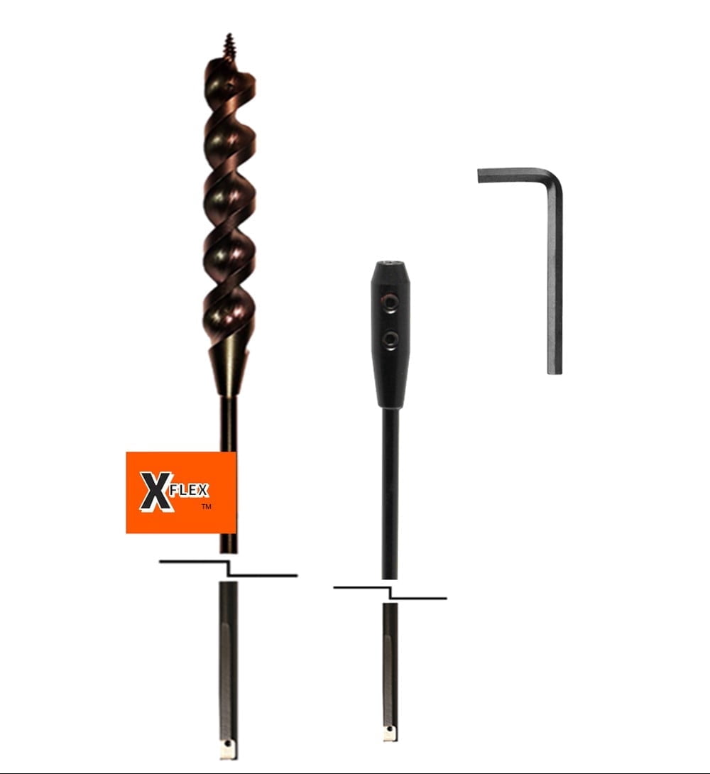 Eagle Tool US EA75054XE X Flex Installer Drill Bit and Extension Kit ...
