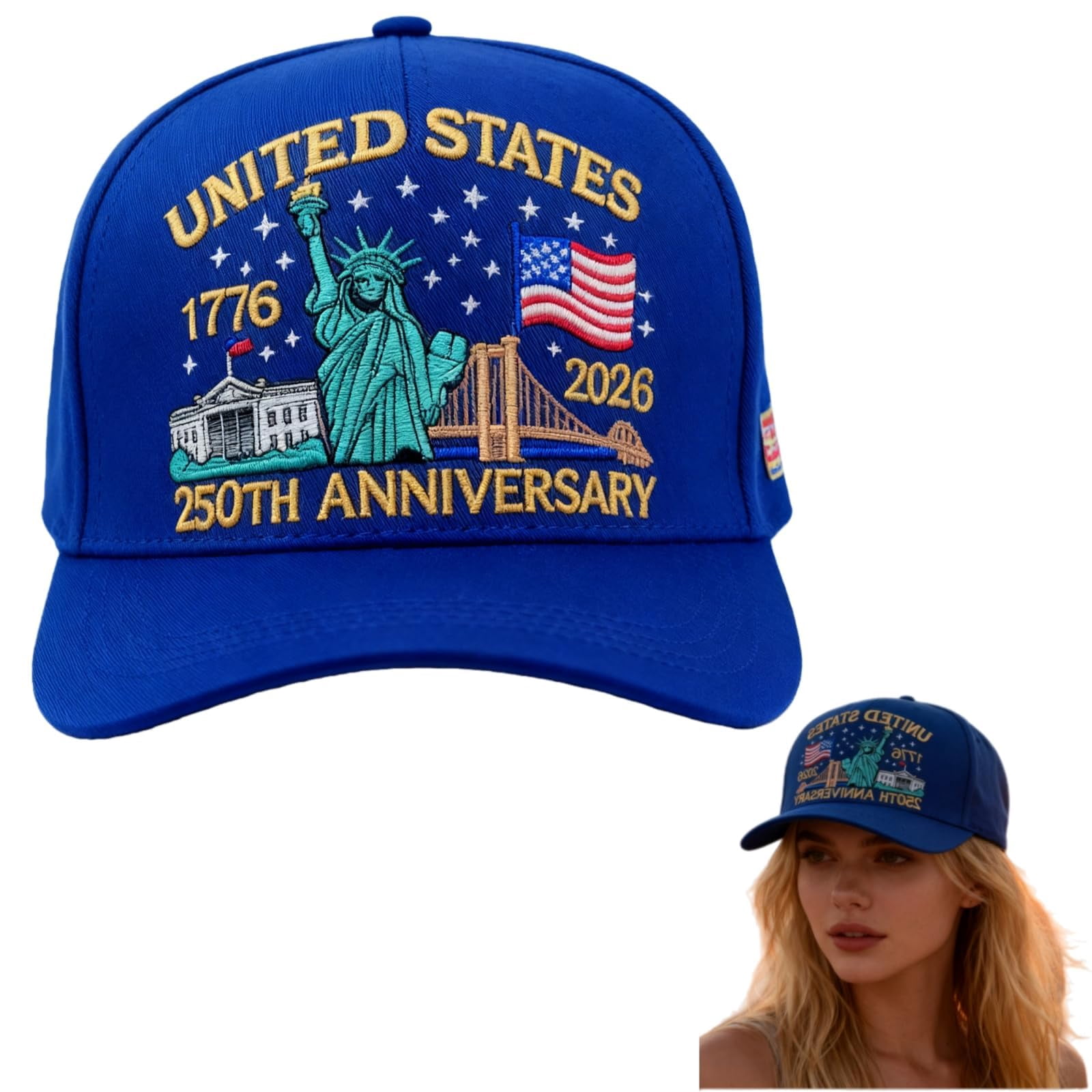 Eagle United States 250th Anniversary Hat: Adjustable 250 Year American ...