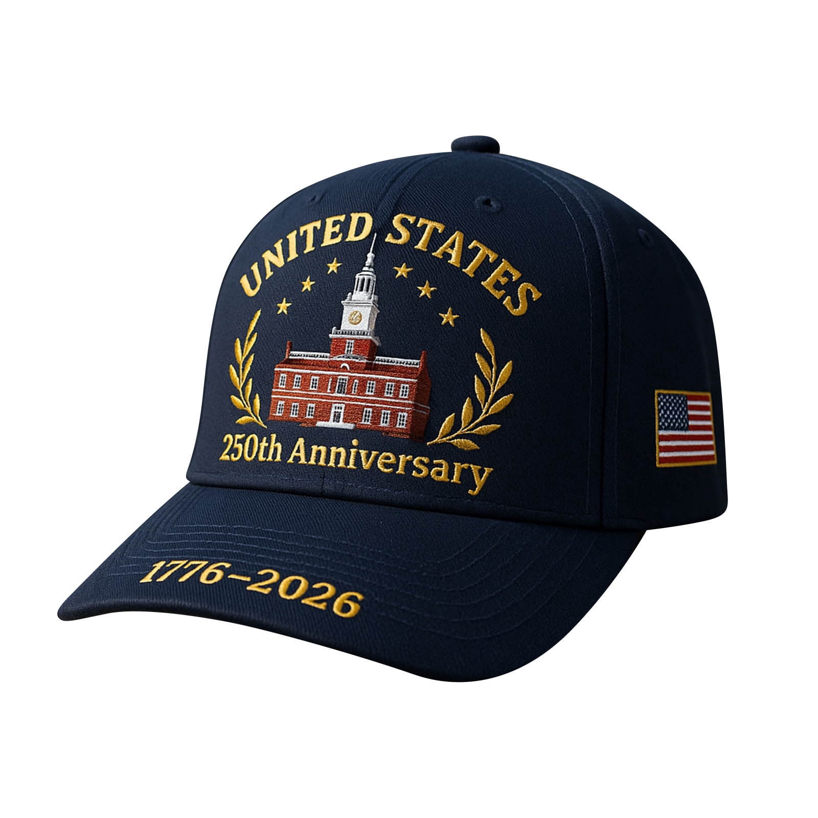 Eagle - United States 250th Anniversary Hat, Embroidered American Bald ...