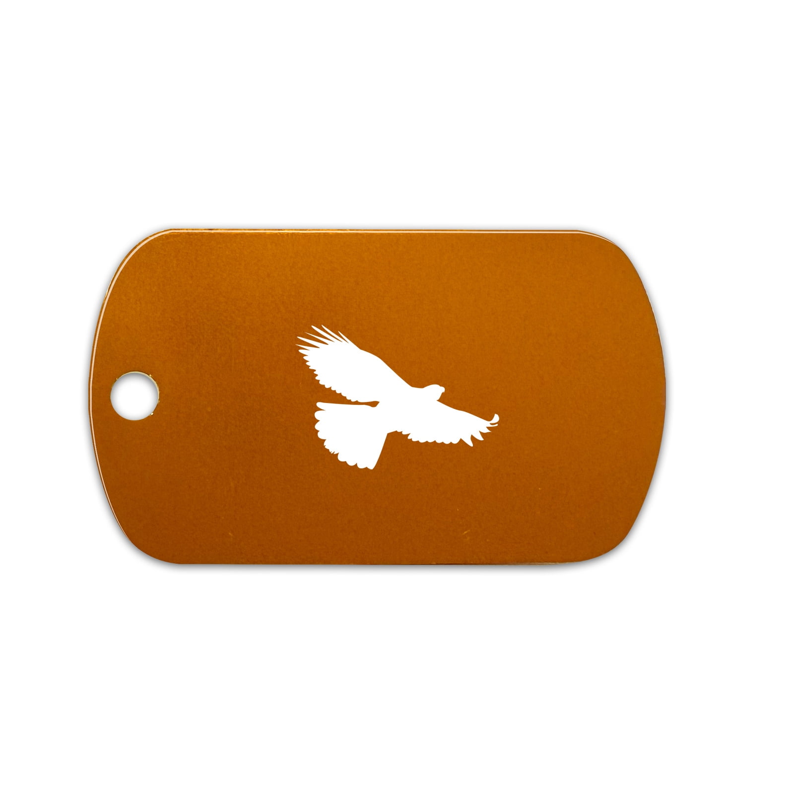 Eagle V2 GI Dog Tag Aluminum Keychain bird accipitridae #3 - Orange ...