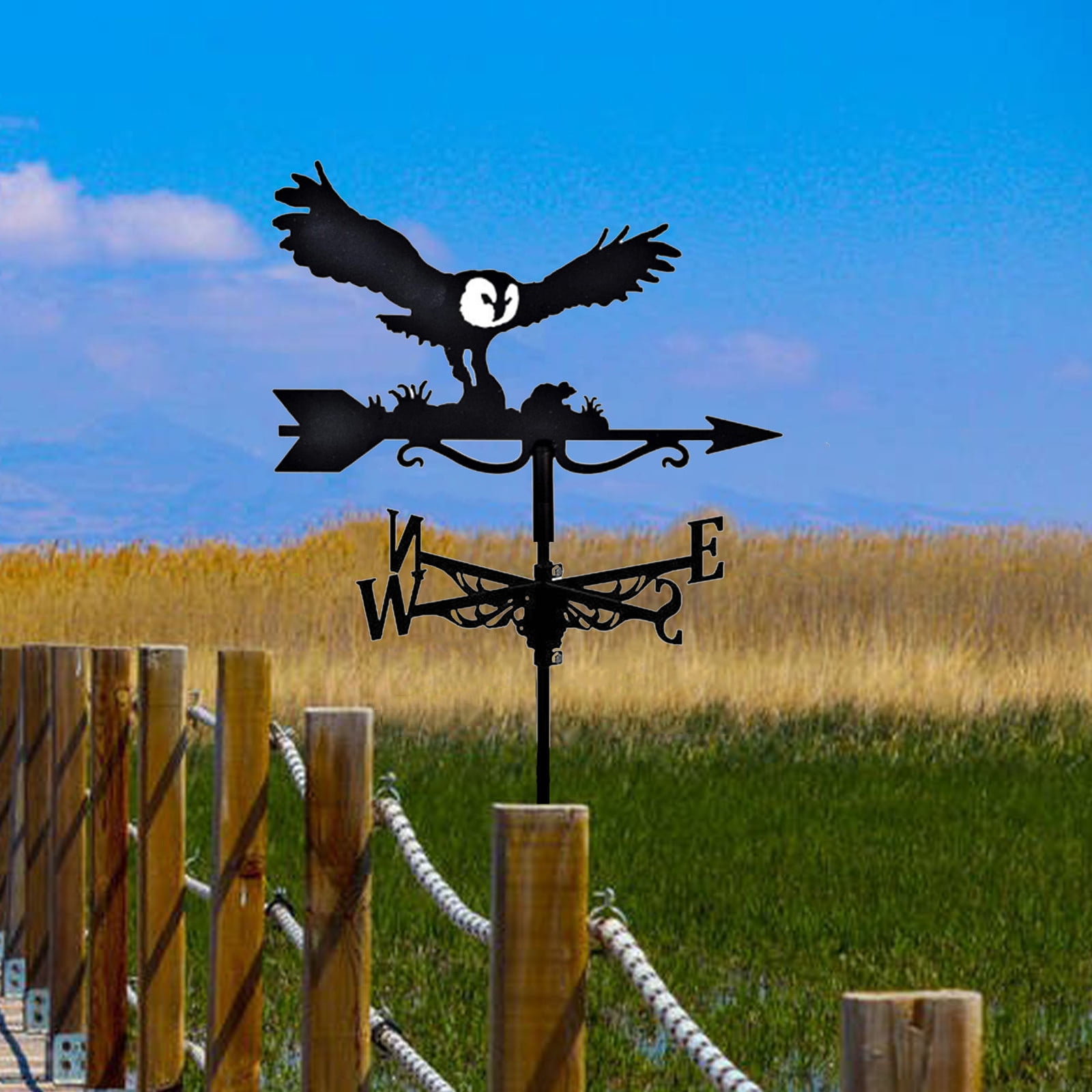 Eagle Wind Vane Iron Metal Weather Vane Outdoor Roof Direction ...