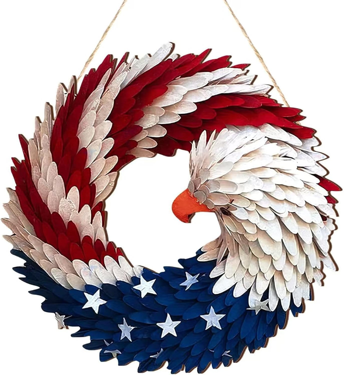 Eagle Wreath, Eagle Wreaths for Front Door, Plane Brave Wings Wreath ...