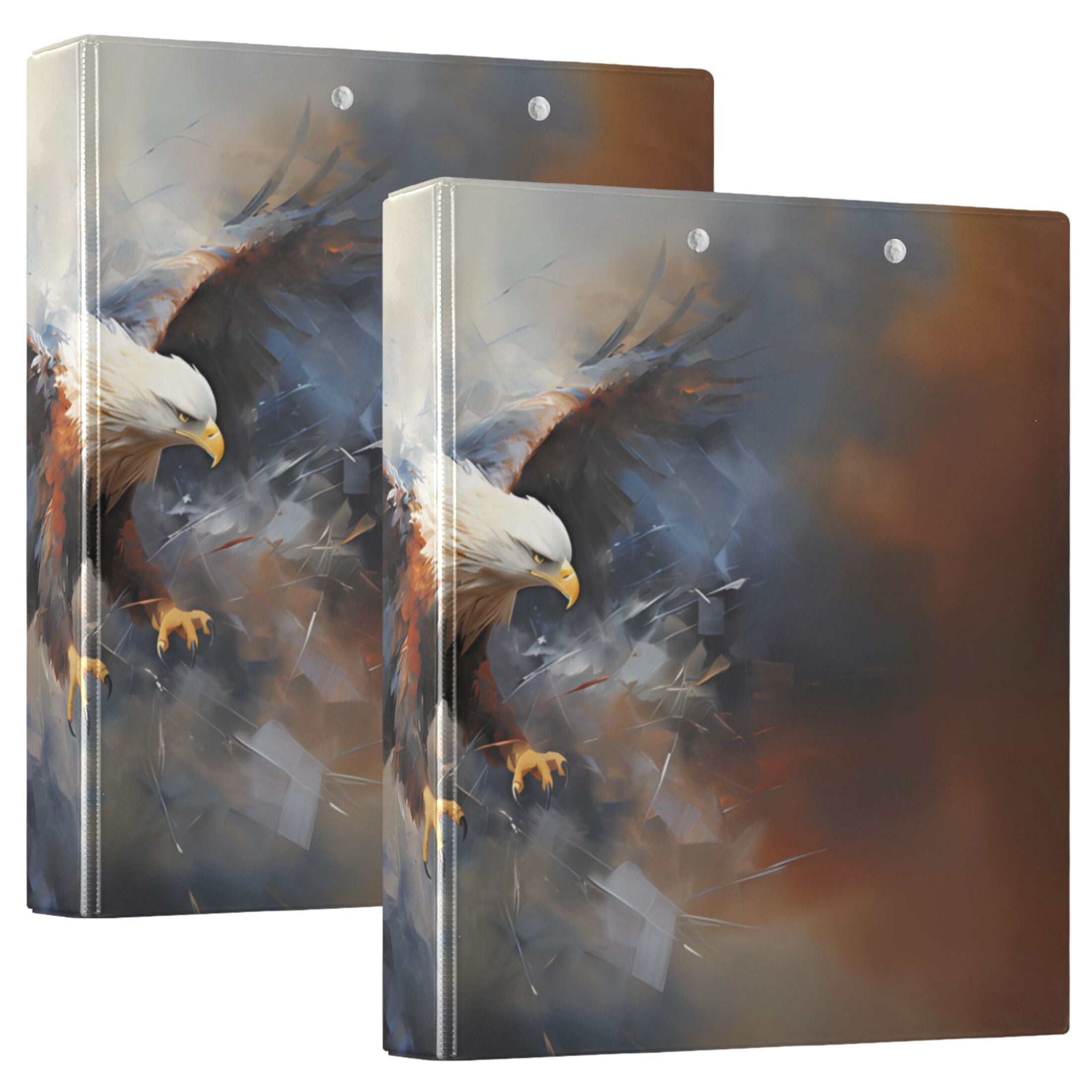Eagle by Painting 3 Ring Binders 1.5 inch Hardcover File Folders with ...