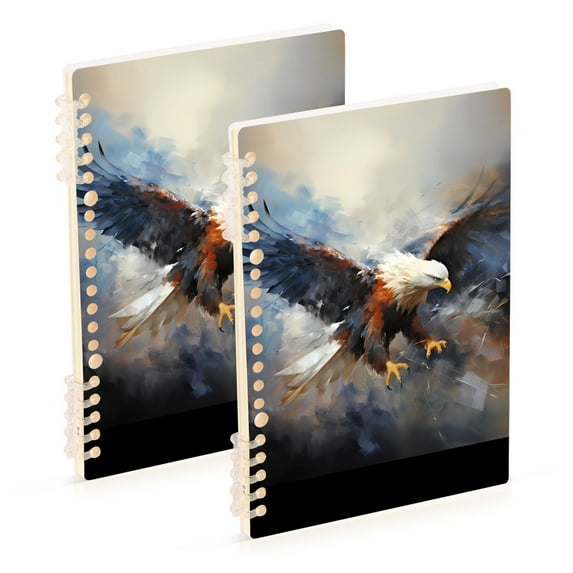 Eagle by Painting Ring Binder Notebook Journey Note Diary College Ruled ...
