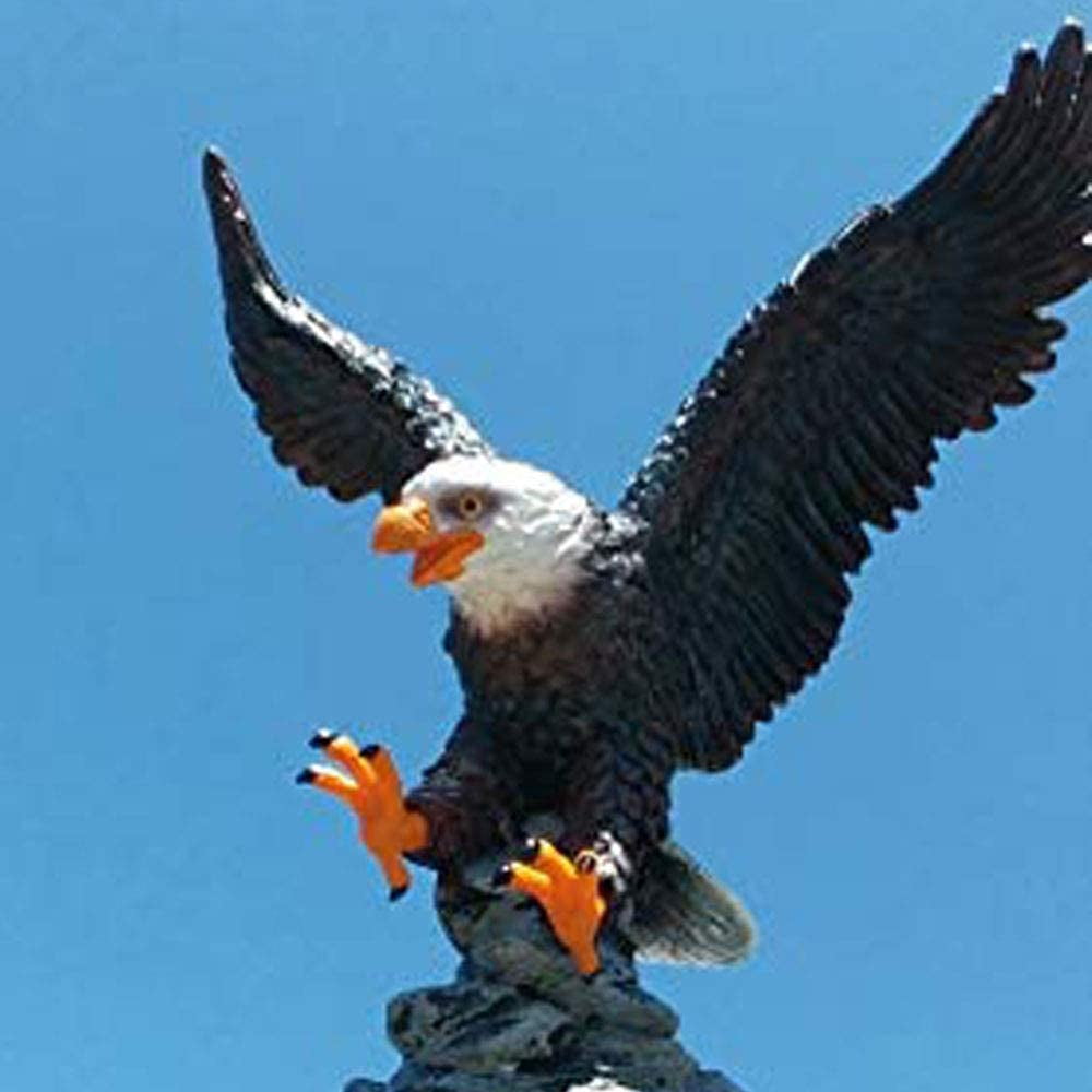 Eagle in Flight Flagpole Topper Finial Ball - Hand Painted Realistic ...