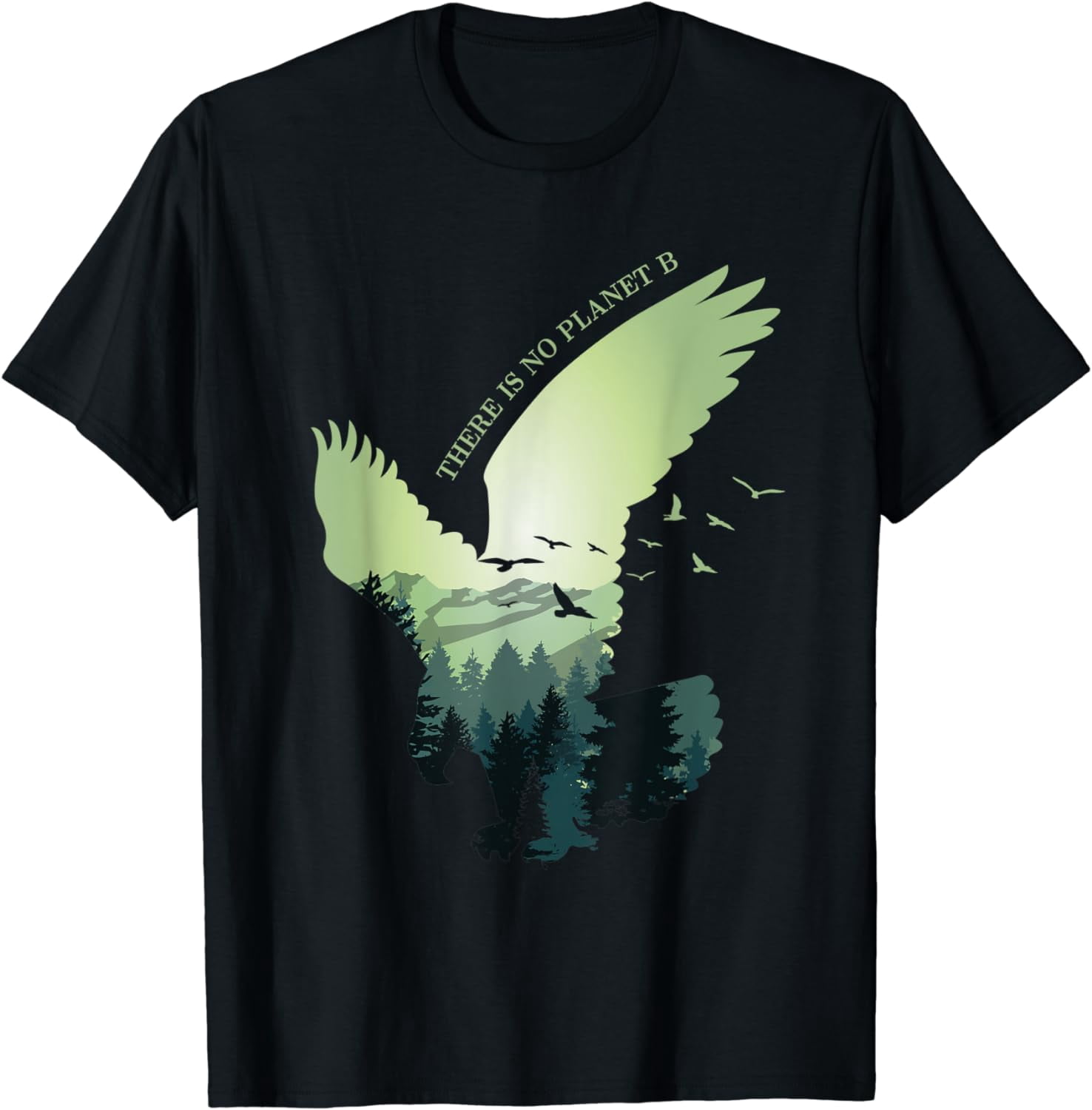 Eagle in the forest, saves the earth and the environment nature ...
