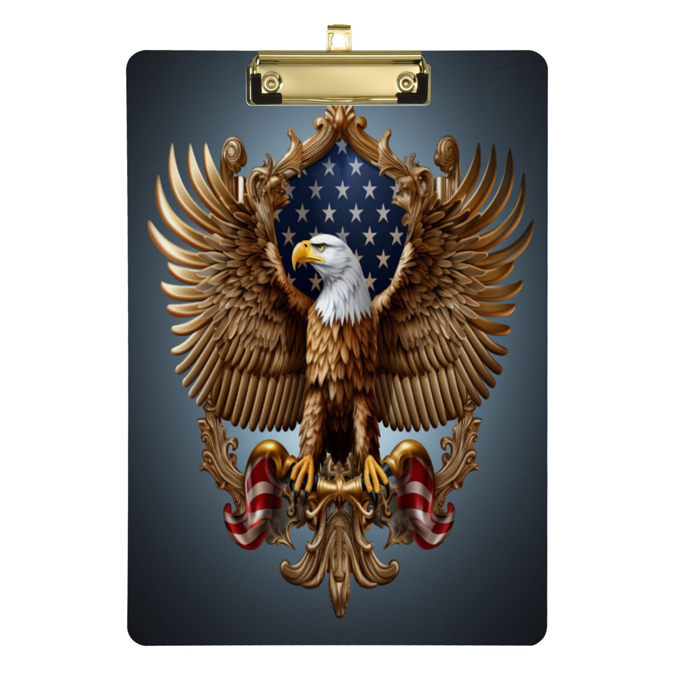 Eagle with Flag Acrylic Clipboards A4 Standard Letter Size Clipboard 12 ...