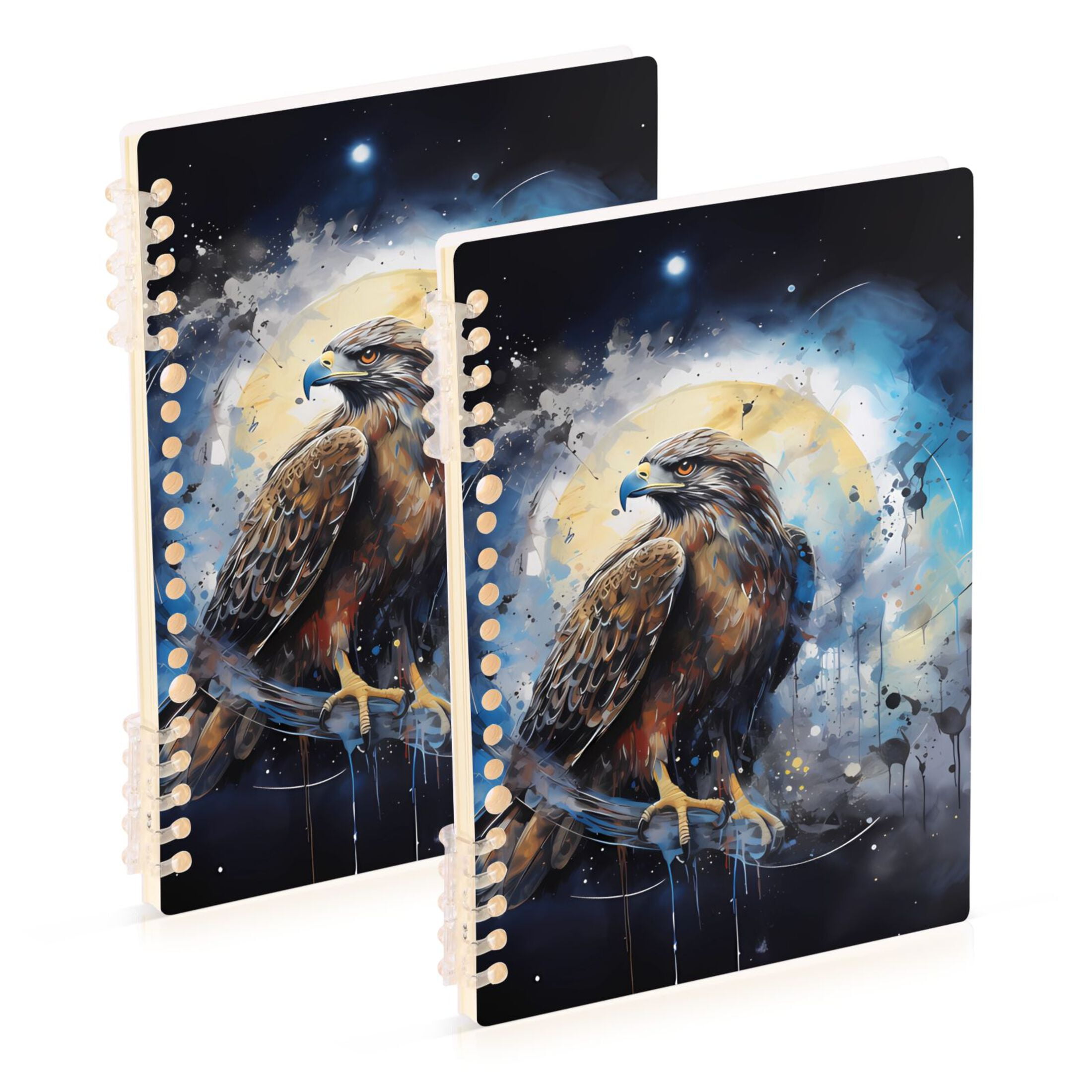 Eagle with Painting Ring Binder Notebook Journey Note Diary College ...