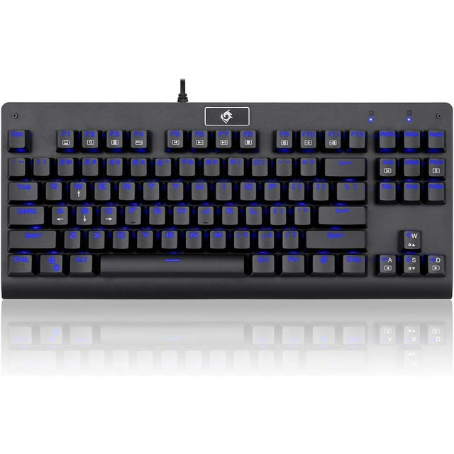 EagleTec KG040 Mechanical Gaming Keyboard Blue LED RGB Backlit Wired ...