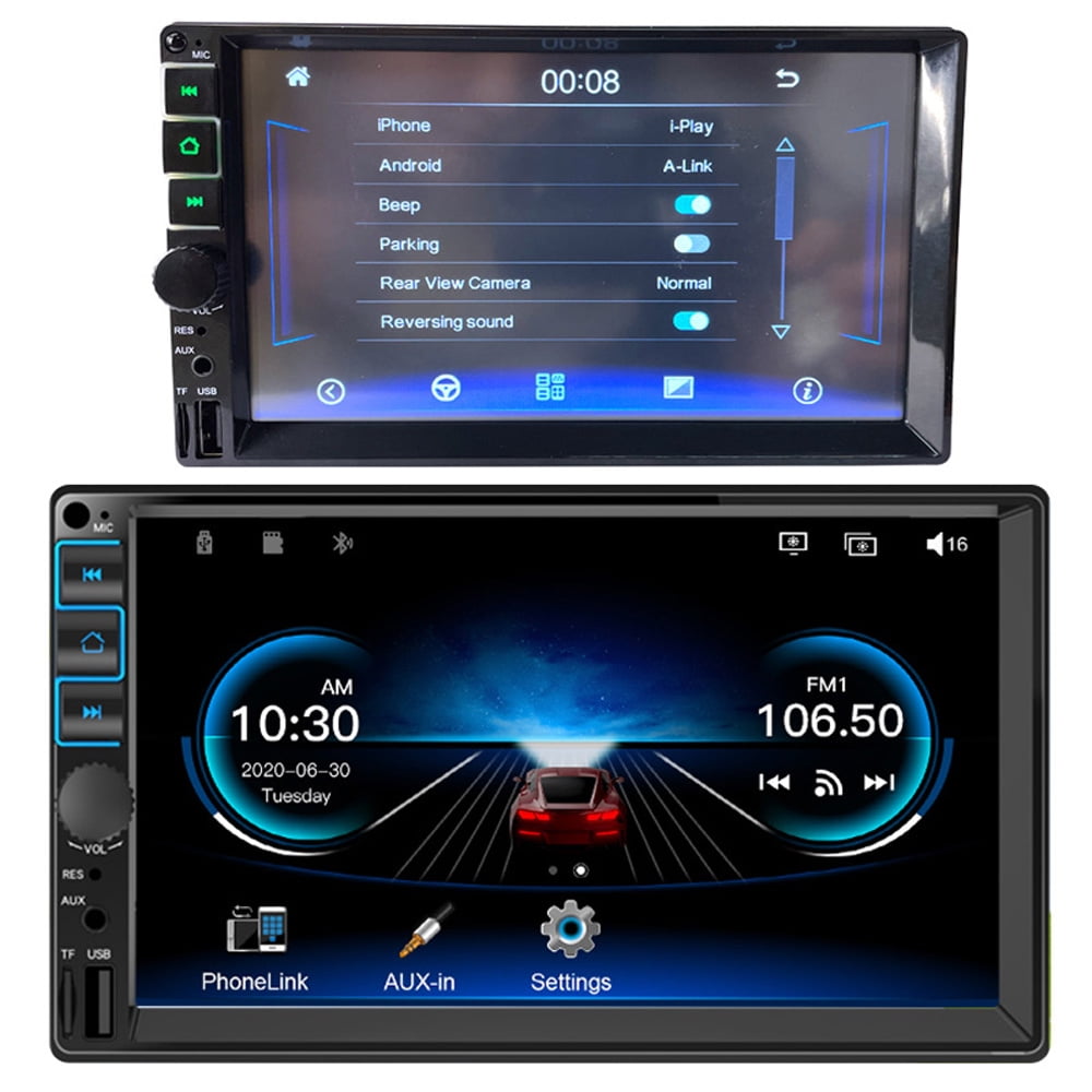 Eaglerich 7'' Touch Screen Car Stereo 2 Din with CarPlay, Android Auto ...