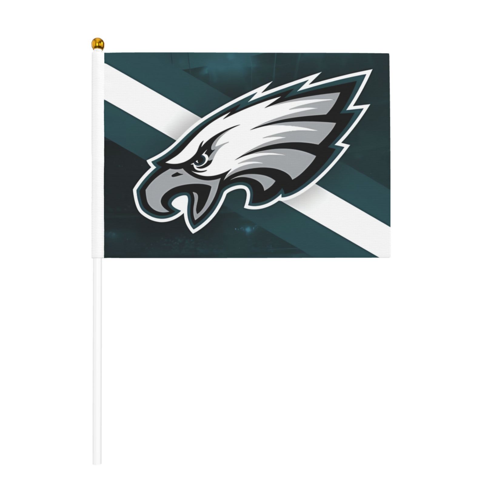 Eagles 10 Pack Hand Held Mini Stick Flags, Outdoor Decoration, Party ...