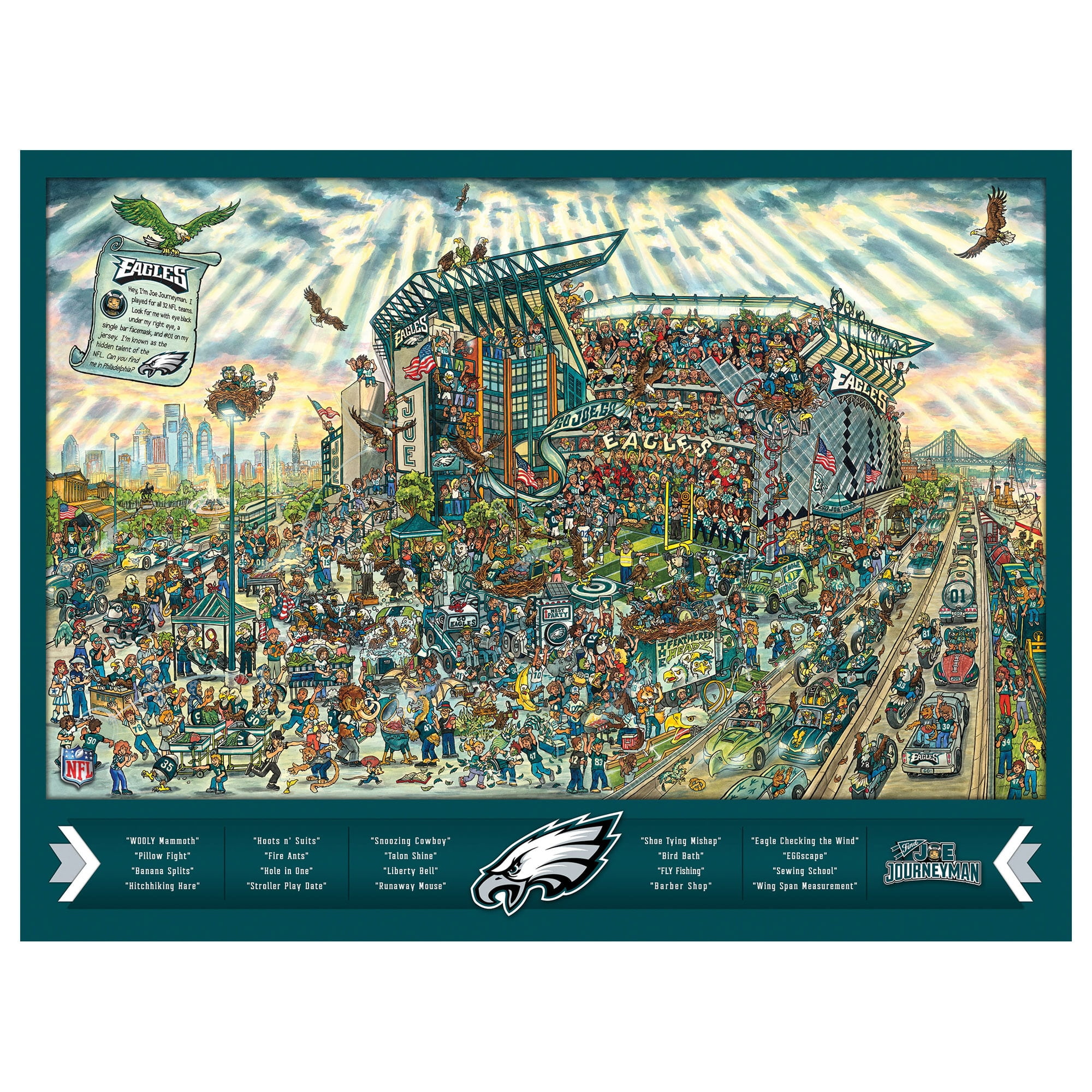 Eagles 500-Piece Joe Journeyman Puzzle - Walmart.com