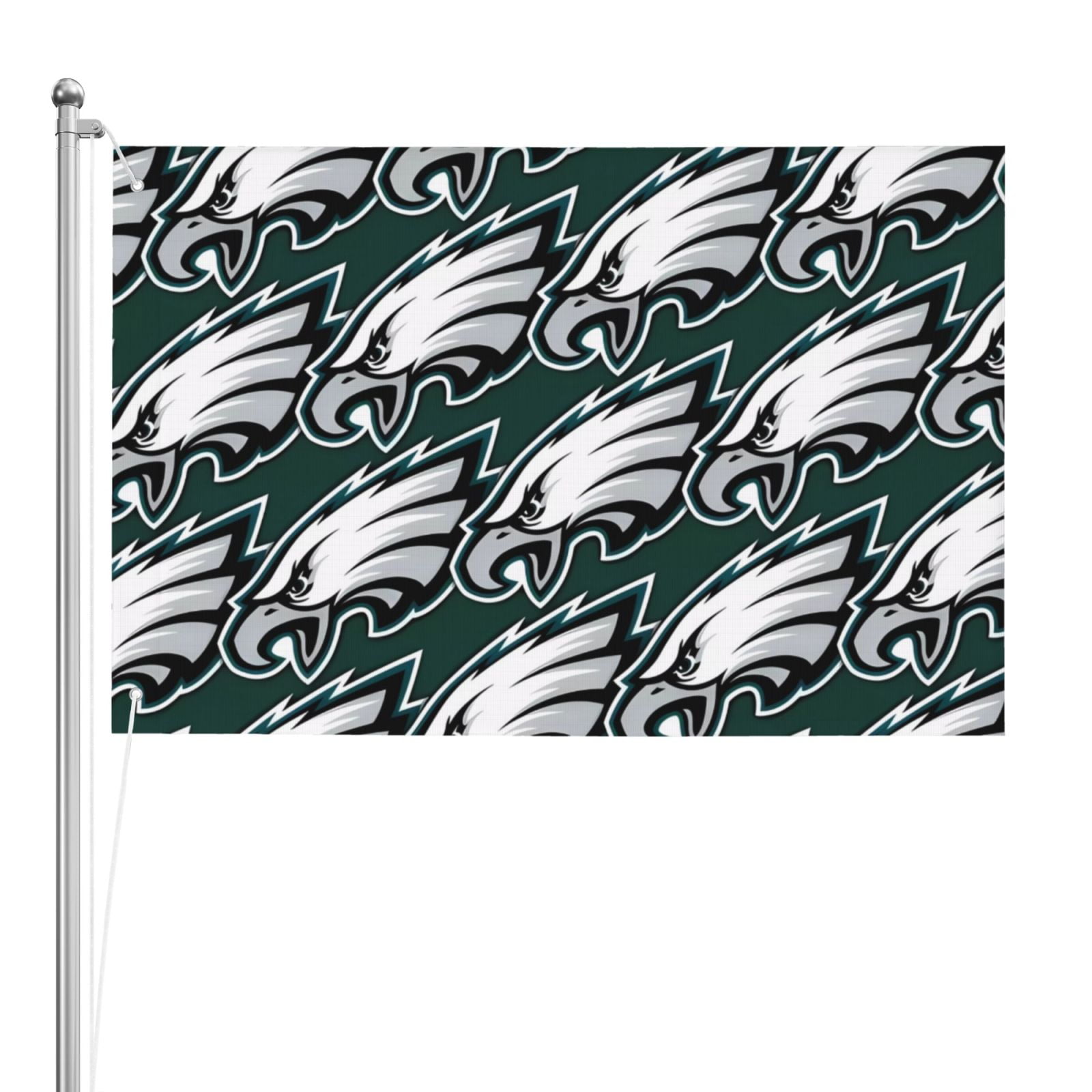 Eagles Double Sided Flag 3x5FT There are two corns on each end of the ...