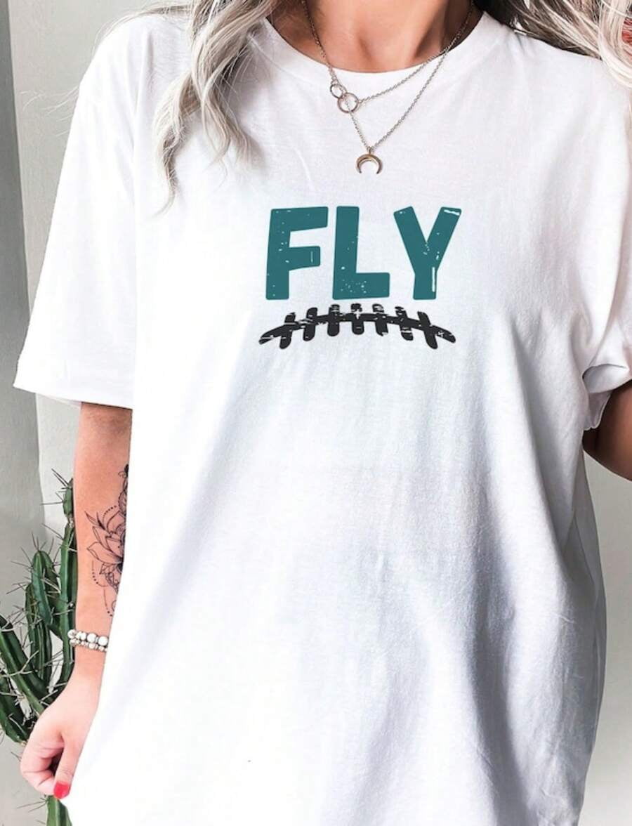 Eagles Fly Tee Shirt, Football Shirt,, Go Birds, Superbowl Shirt, Hurts ...
