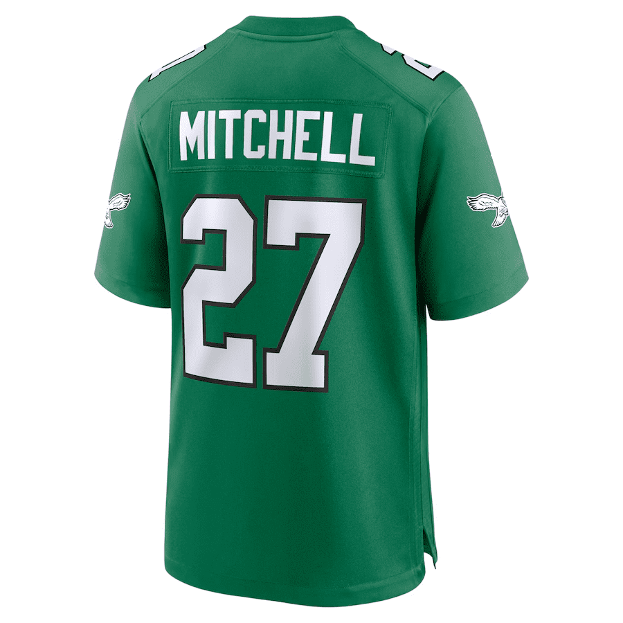 Eagles Football Shirt Quinyon Mitchell#27 Sports Team Game Fans For Men ...