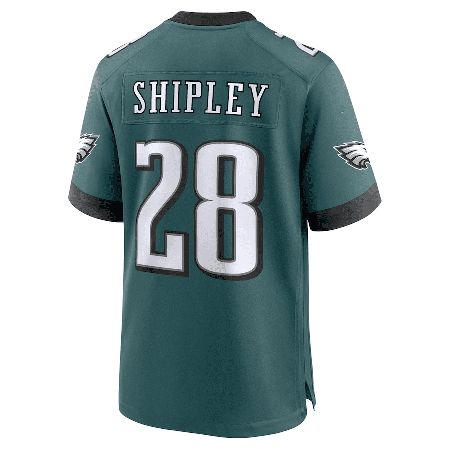 Eagles Football Shirt Will Shipley#28 Sports Team Game Fans For Youth ...