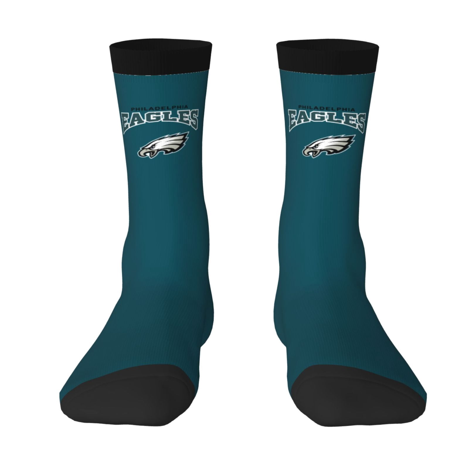 Eagles Football Team Contrast Color Mid-Tube Socks, Men's Sports Socks ...