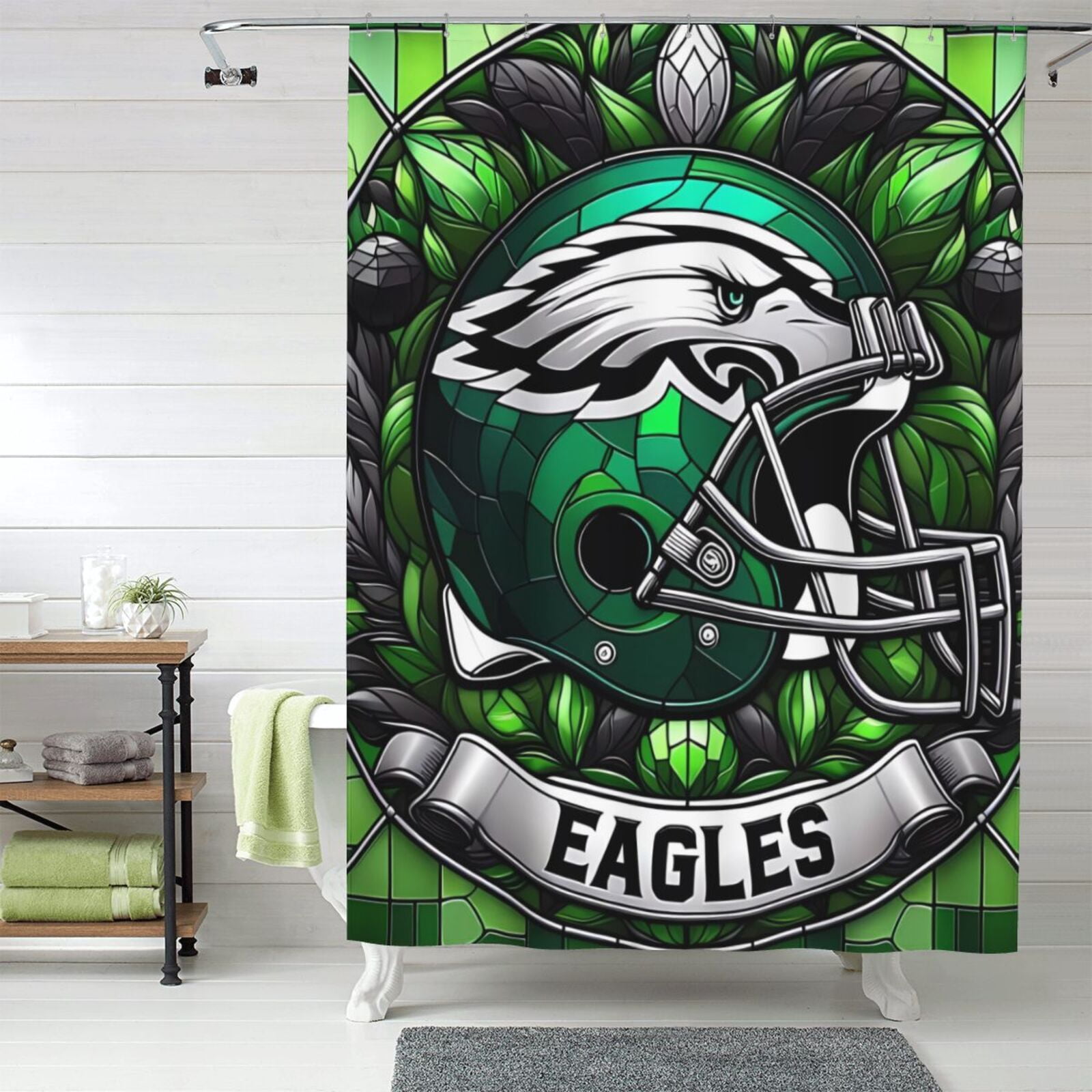 Eagles Football Team Custom Waterproof Shower Curtain 60x72in Inch ...