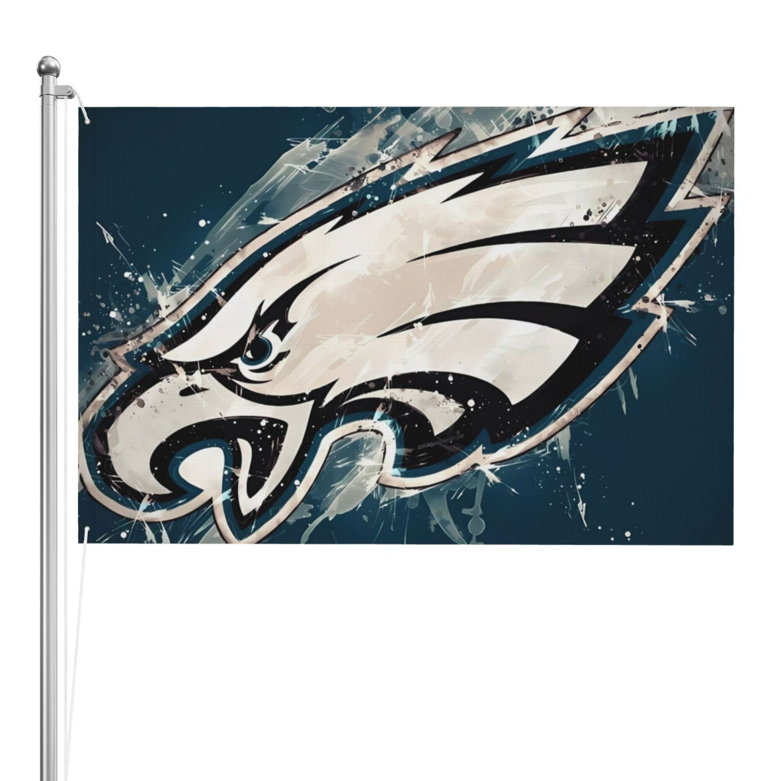 Eagles Football Team Flag 4x6ft Double Sided Outdoor, Game Day Team ...