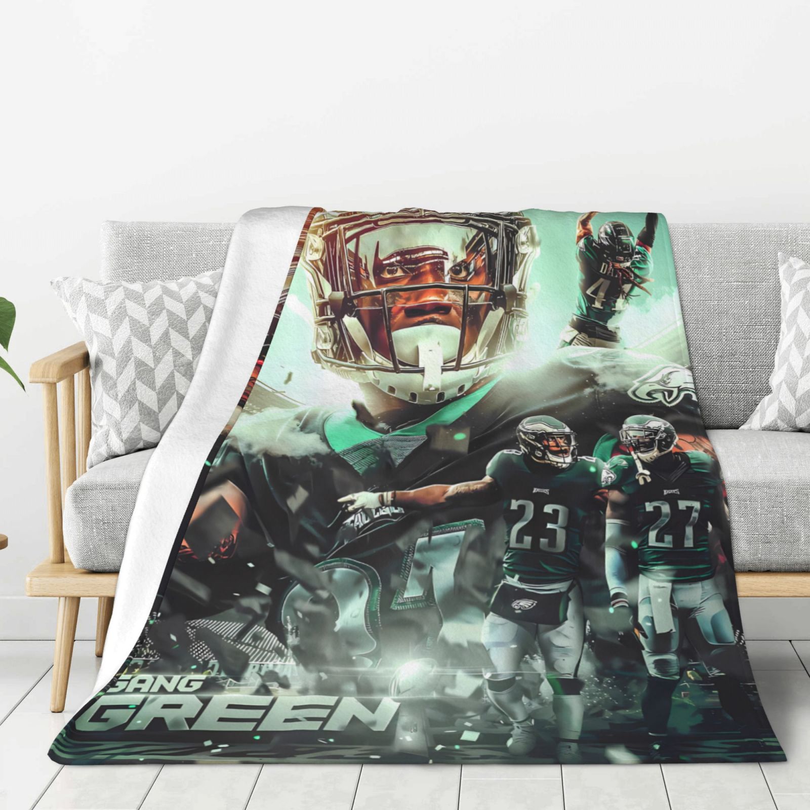 Eagles Football Team Flannel Blanket, Super Soft Comfortable Warm ...