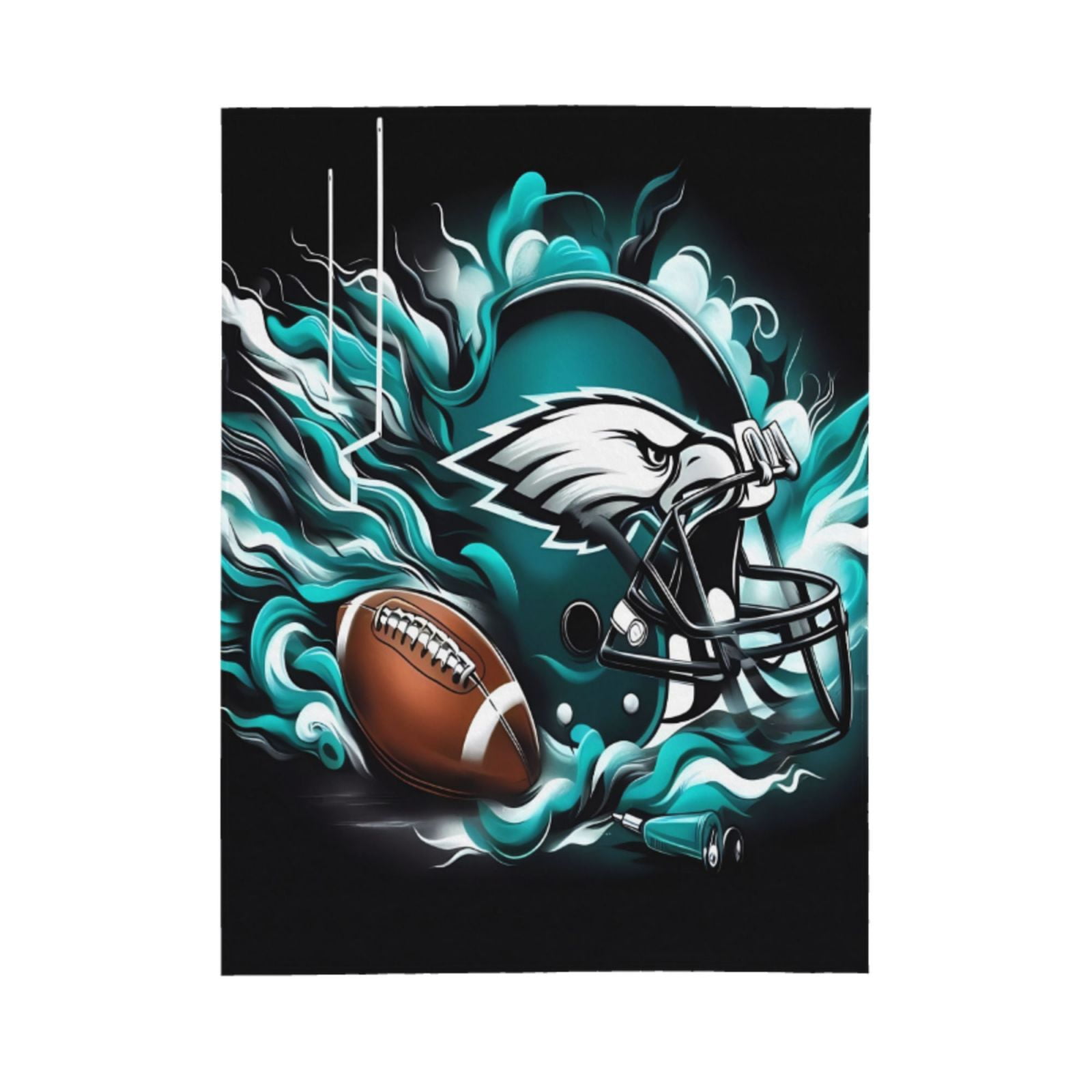 Eagles Football Team Flannel Blanket, Thickened and Super Soft Blanket ...